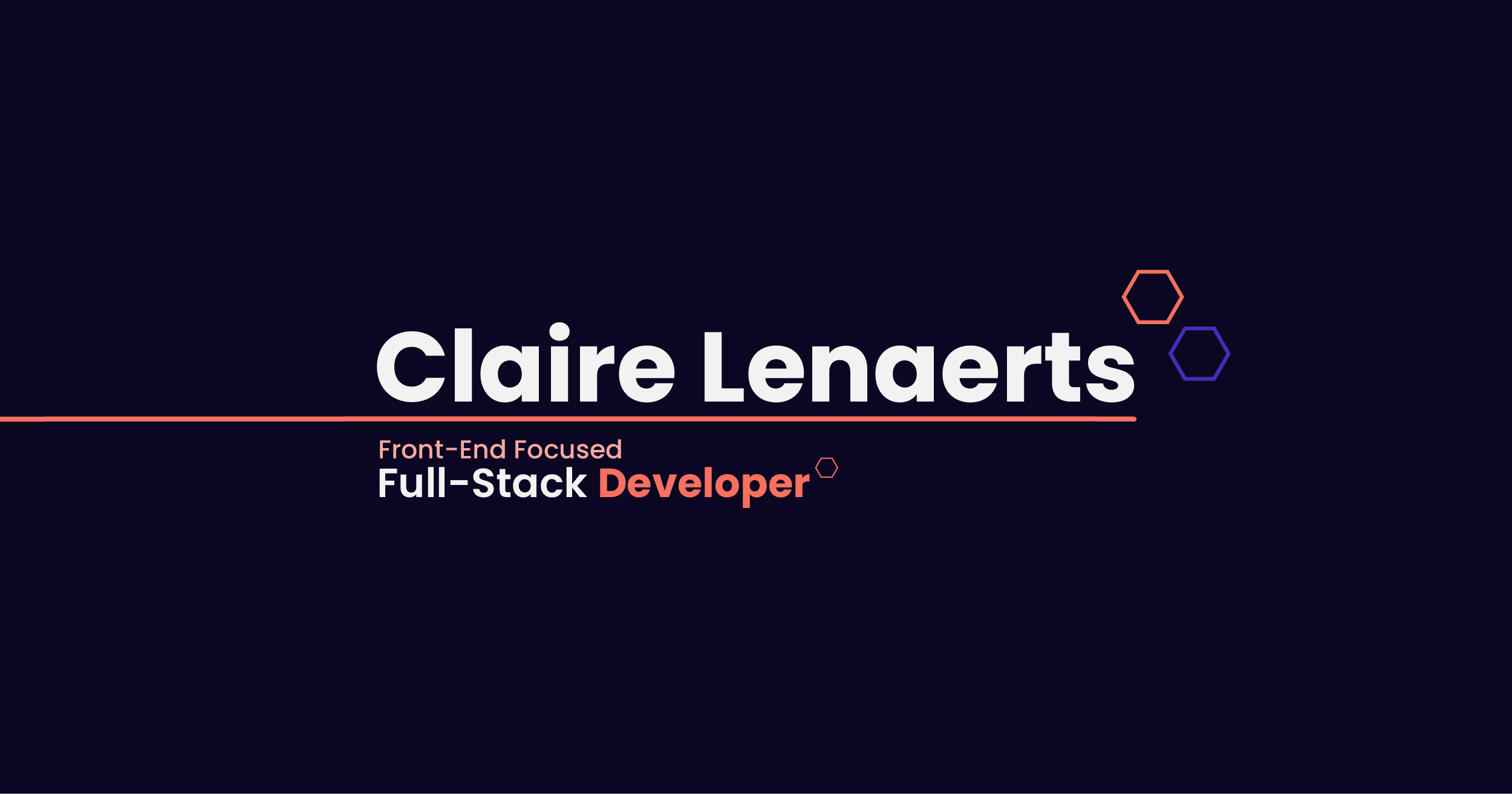 Claire Lenaerts | Full-Stack Developer